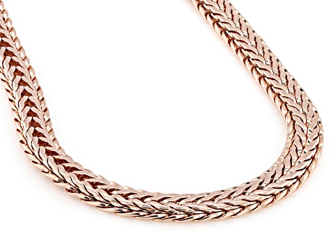 Copper Flat Foxtail 18" Chain Necklace 7mm - COP1434 | JTV