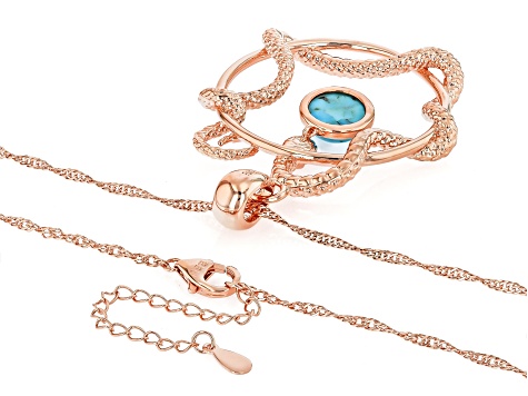 Turquoise Copper Snake Pendant With 18" Singapore Chain, 10mm - COP1466 ...