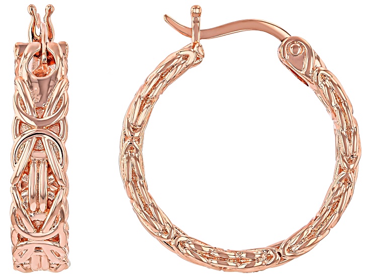 Copper Hoop Earrings - COP1492 | JTV