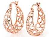 Timna Jewelry Collection™ Copper Filigree Hoop Earrings - COP662 | JTV