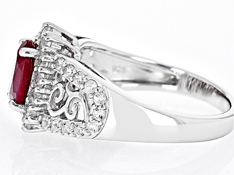 Red Mahaleo® Ruby Rhodium Over Sterling Silver Ring 2.37ctw - CTB057 | JTV
