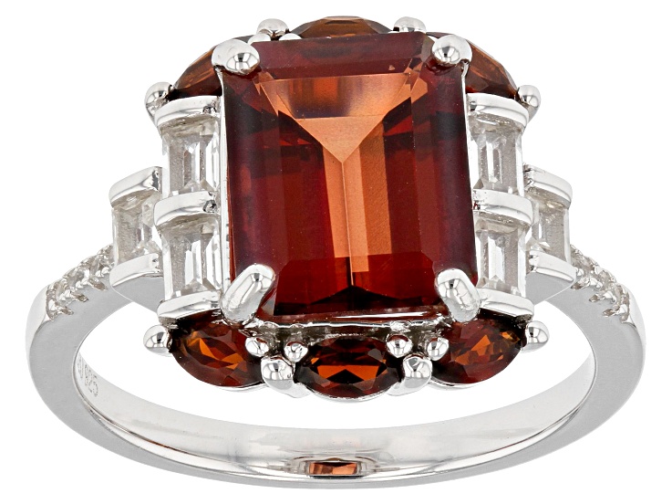 Red Labradorite Rhodium Over Silver Ring 3.49ctw - CTB1036 | JTV