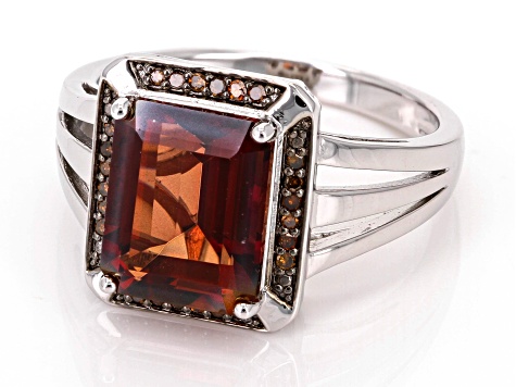 Red Labradorite Rhodium Over Sterling Silver Ring 2.76ctw - CTB1394 | JTV