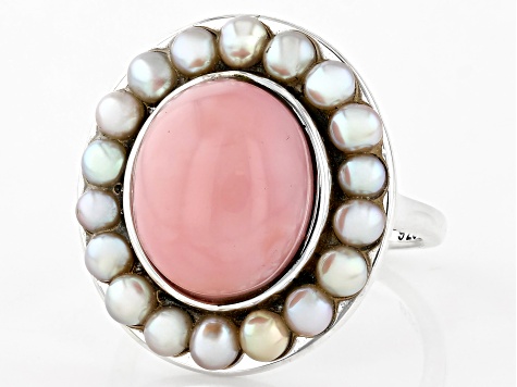 Pink Peruvian Opal Sterling Silver Ring - CTB1903 | JTV