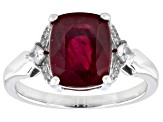 Red Mahaleo Ruby Rhodium Over Sterling Silver Ring 3.44ctw - CTB2142 | JTV