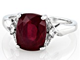 Red Mahaleo Ruby Rhodium Over Sterling Silver Ring 3.44ctw - CTB2142 | JTV