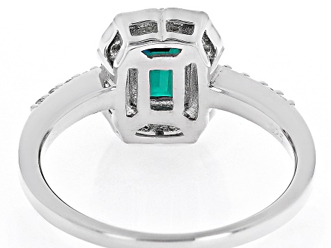 Blue Lab Alexandrite Rhodium Over Silver Ring 1.34ctw - CTB571 | JTV