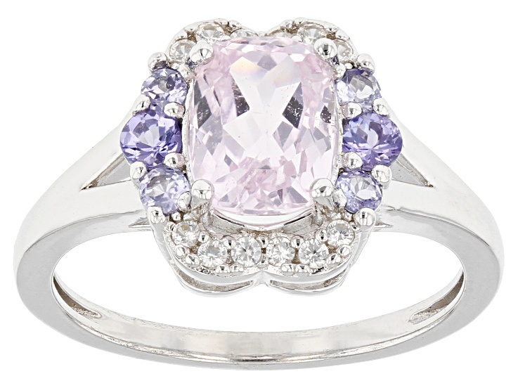 Kunzite Rhodium Over Sterling Silver Ring 1.94ctw - CTB747 | JTV