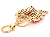 Multi Color Crystal Gold Tone Butterfly Key Chain - CYB006A | JTV