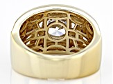 White Cubic Zirconia 18k Yellow Gold Over Sterling Silver Ring 3.11ctw - DOB898B | JTV