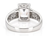 White Cubic Zirconia Platinum Over Sterling Silver Ring 2.80ctw ...