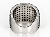 Black Spinel Rhodium Over Sterling Silver Ring 4.02ctw - DOCZ782 | JTV