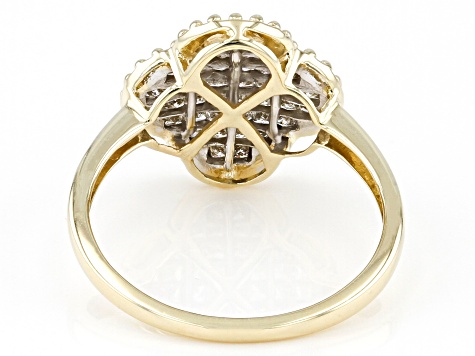 Candlelight Diamonds™ 10k Yellow Gold Cluster Ring 0.55ctw - DOE004A | JTV