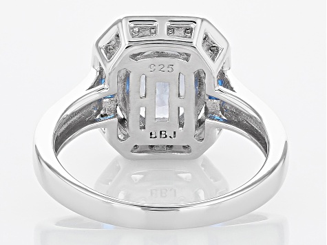 Blue Petalite Rhodium Over Sterling Silver Ring 1.99ctw - EFH170 | JTV