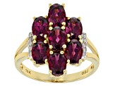 Grape Color Garnet 10k Yellow Gold Ring 3.55ctw - GCG003 | JTV