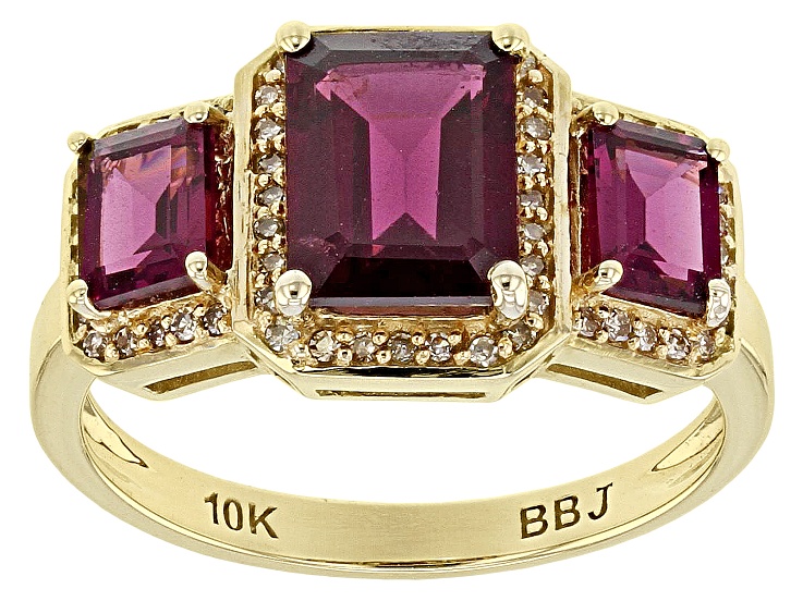 Grape Color Garnet 10k Yellow Gold Ring 2.70ctw - GCG074 | JTV