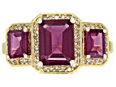Grape Color Garnet 10k Yellow Gold Ring 2.70ctw - GCG074 | JTV