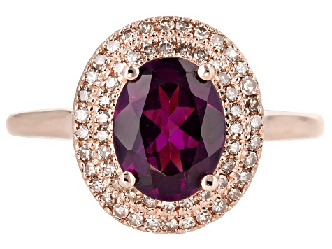 Grape Color Garnet 10k Rose Gold Ring 1.89ctw - GCG137 | JTV