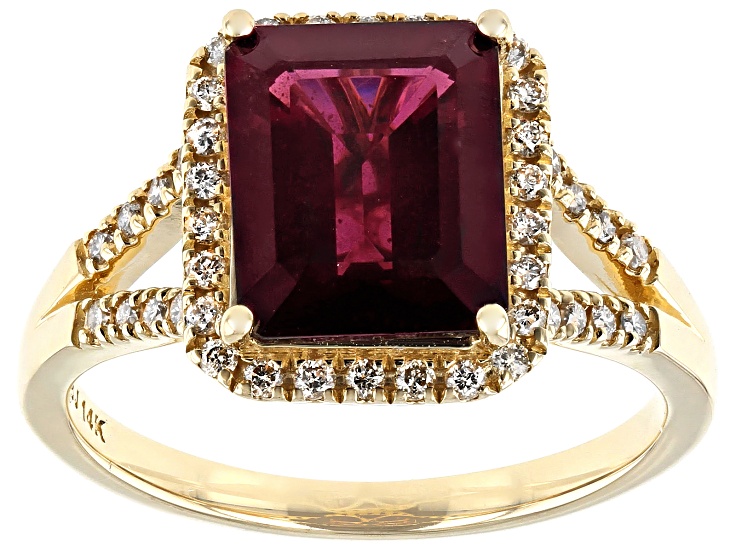 Grape Color Garnet 14k Yellow Gold Ring 3.38ctw - GCG200 | JTV