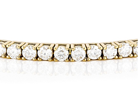 Moissanite 14k Yellow Gold Over Silver Flex Bangle Bracelet 5.00ctw DEW ...
