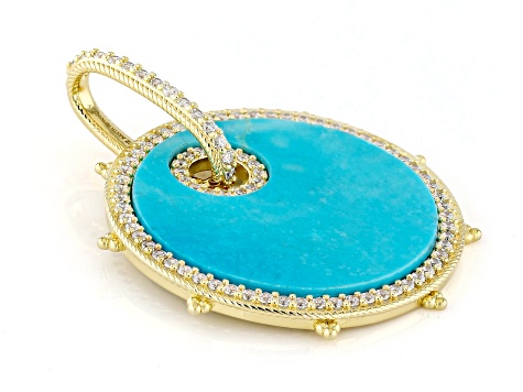 Judith Ripka Magnesite With Cubic Zirconia 14k Gold Clad Verona ...