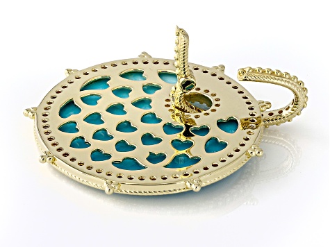 Judith Ripka Magnesite With Cubic Zirconia 14k Gold Clad Verona ...