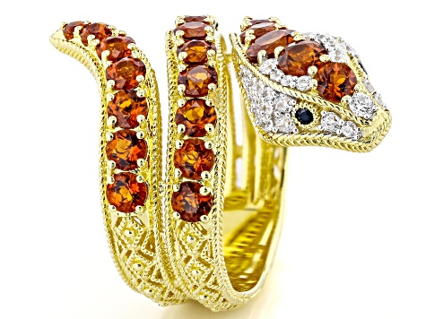 Judith Ripka Madeira Citrine, Spinel & Cubic Zirconia 14k Gold Clad ...