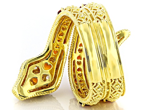 Judith Ripka Madeira Citrine, Spinel & Cubic Zirconia 14k Gold Clad ...