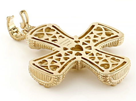 Judith Ripka Canary, White Cubic Zirconia 14k Gold Clad Super Romance ...