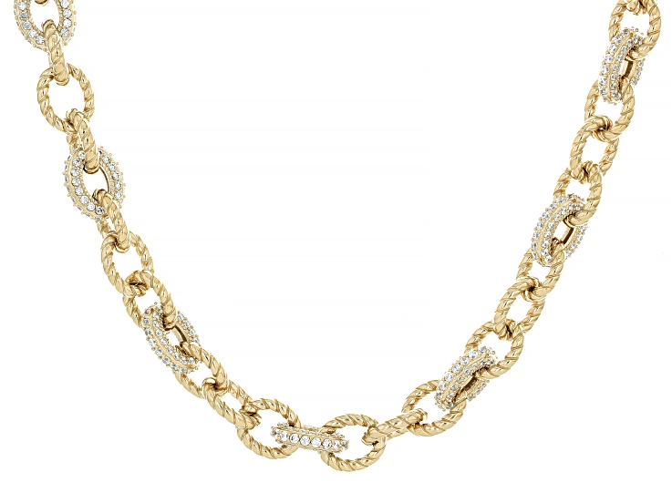 Judith Ripka White Cubic Zirconia 14k Gold Clad More is More Necklace ...