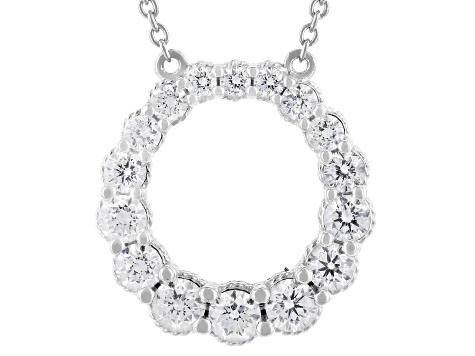 Judith Ripka White Lab Grown Diamond F VS2 Rhodium Over Sterling Silver ...