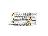 Judith Ripka Couture Vienna Rhodium Over Sterling Silver and 18k Gold ...