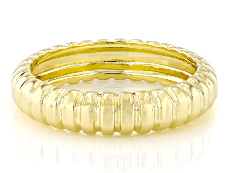 Judith Ripka Rhodium, 14k Yellow and Rose Gold Clad Verona Stackable ...