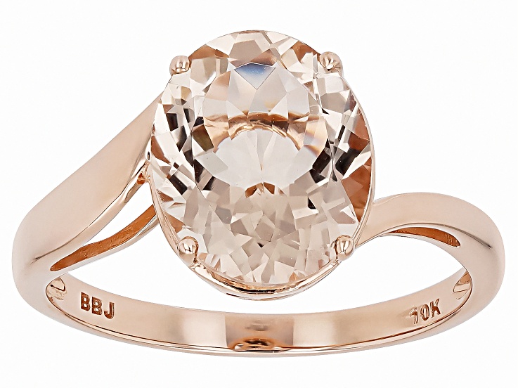 Morganite 10k Rose Gold Ring 2.55ct - KTS001 | JTV