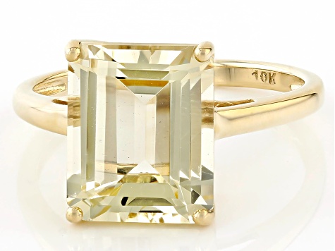 Yellow Labradorite 10k Yellow Gold Ring 3.65ct - KTS020 | JTV