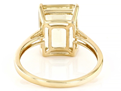 Yellow Labradorite 10k Yellow Gold Ring 3.65ct - KTS020 | JTV