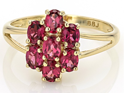 Grape Color Garnet 10k Yellow Gold Ring 1.31ctw - KTS034 | JTV