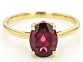 Grape Color Garnet 10k Yellow Gold Ring 1.78ct - KTS037 | JTV