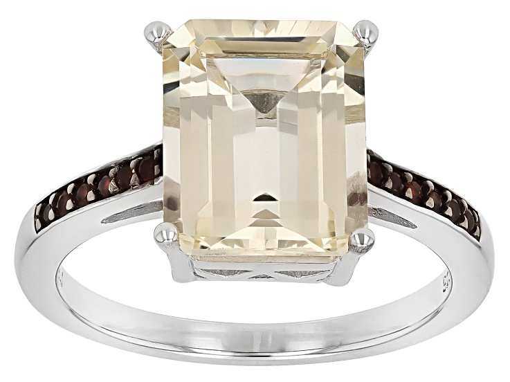 Yellow Labradorite Rhodium Over Silver Ring 3.73ctw - KTS076 | JTV