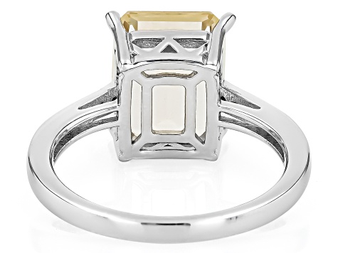 Yellow Labradorite Rhodium Over Silver Ring 3.73ctw - KTS076 | JTV