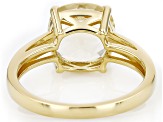 Yellow Labradorite 18k Yellow Gold Over Sterling Silver Ring 3.22ct ...
