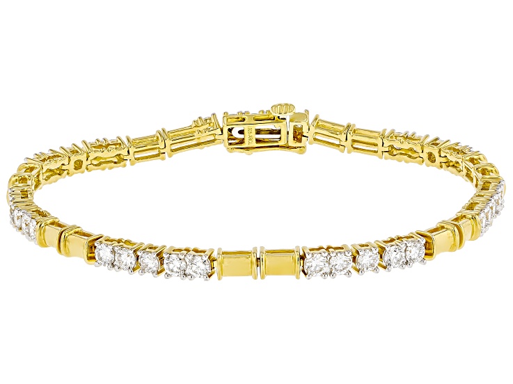 Diamond Gold Over Silver Bracelets | JTV