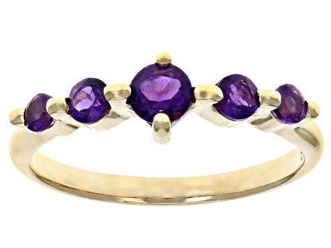 Purple African Amethyst 10k Gold Ring .50ctw - LLS452 | JTV