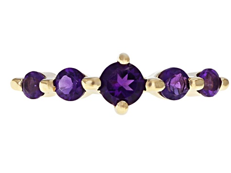 Purple African Amethyst 10k Gold Ring .50ctw - LLS452 | JTV