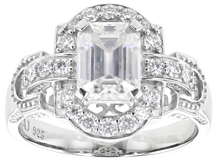Moissanite Platineve Vintage Style Ring 2.29ctw DEW. - MFJ253 | JTV
