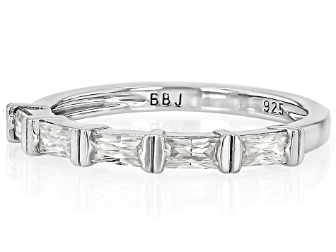 Moissanite Platineve Skinny Band Ring .50ctw DEW - MFJ549A | JTV