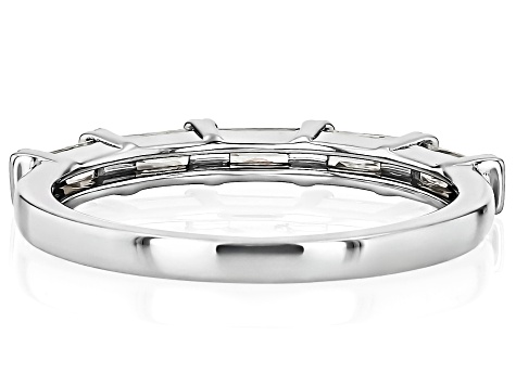 Moissanite Platineve Skinny Band Ring .50ctw DEW - MFJ549A | JTV