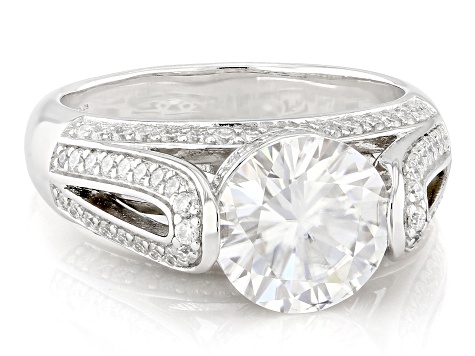 Moissanite Platineve Bridge Ring 3.54ctw DEW. - MFJ745 | JTV