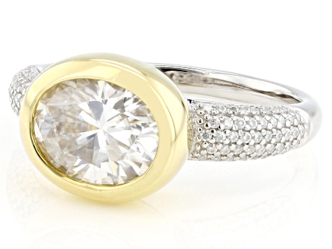 Moissanite Platineve Two Tone Ring 2.36ctw DEW. - MFJ838 | JTV