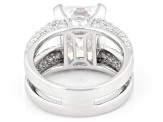 Moissanite Platineve Cocktail Ring 9.20ctw DEW. - MFJ888 | JTV